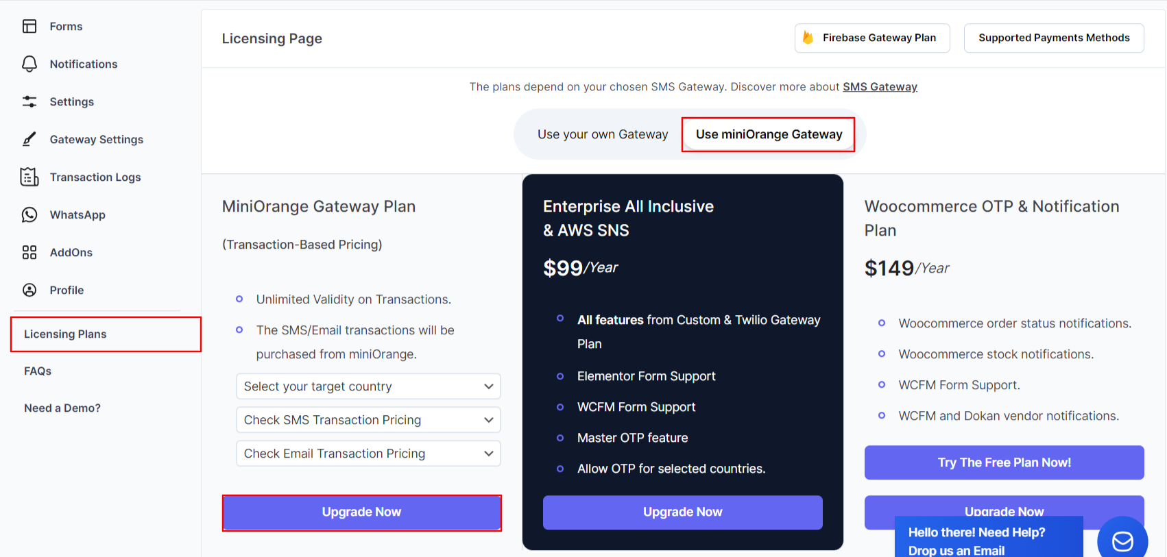 go-licensing-plan-tab - Knowledge Base - miniOrange