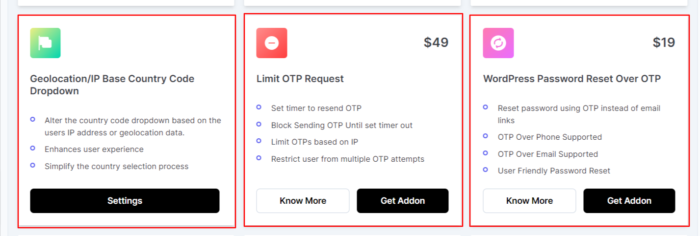 What do you mean by the AddOns in the miniOrange OTP plugin? What ...