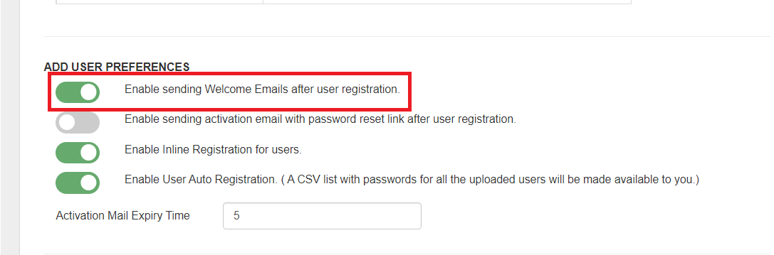 How to enable setting to send welcome emails after user registration ...
